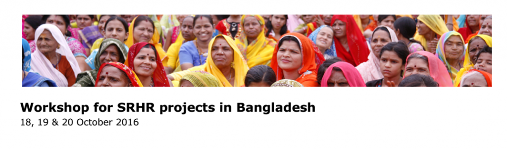 Workshop for SRHR projects in Bangladesh - Share-Net Bangladesh