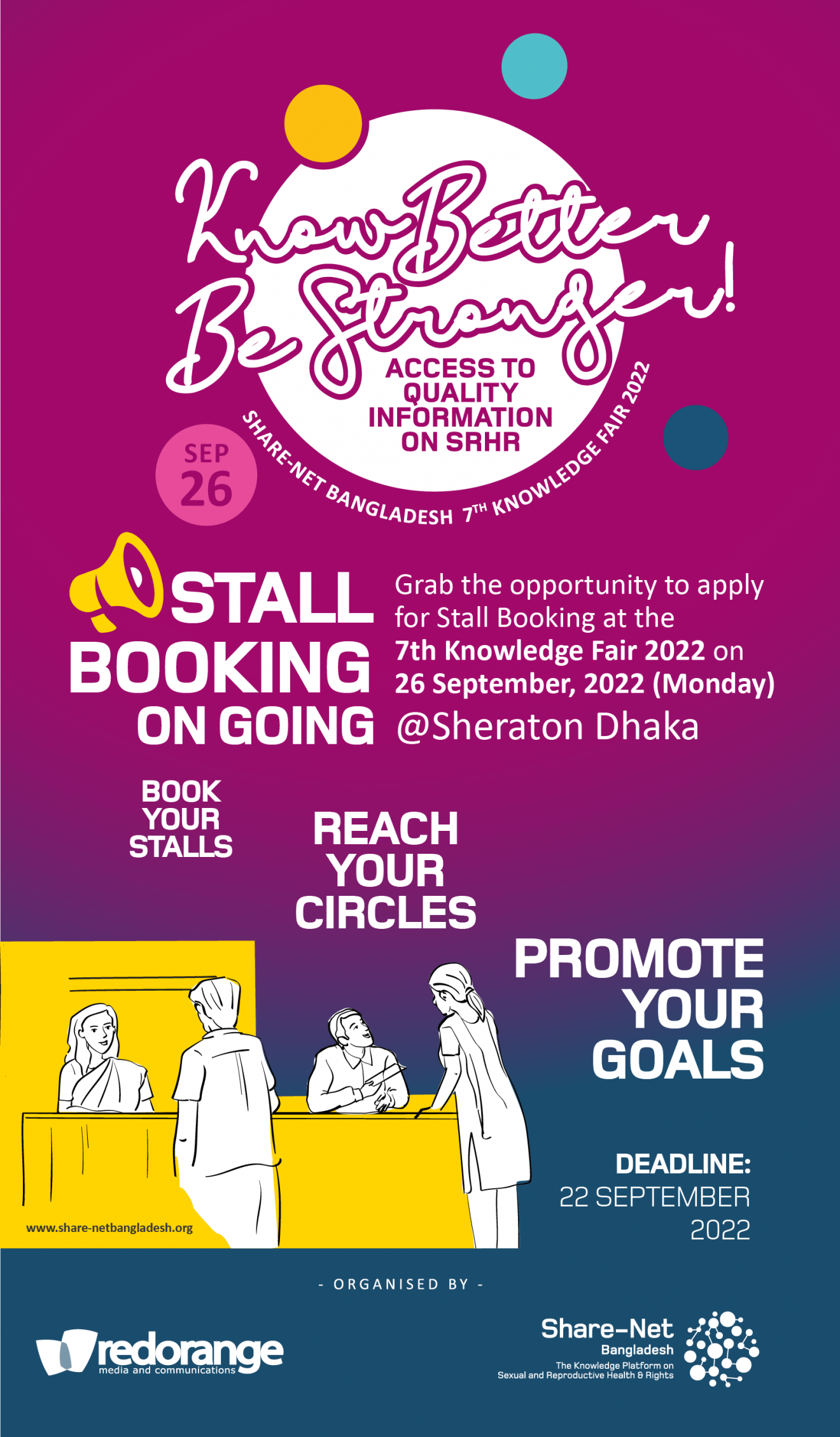 Call for Stall: 7th Knowledge Fair 2022 at Sheraton Dhaka - Share-Net ...