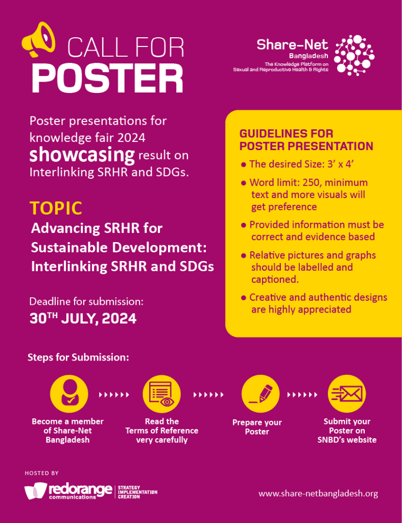 Call for Poster Presentations 2024! - Share-Net Bangladesh