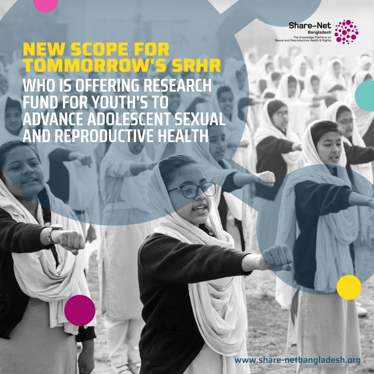 New Scope For Tommorrow's SRHR: WHO is Offering Research Fund for Youth ...
